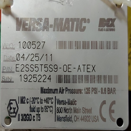 Versamatic 2 in. Stainless Steel Diaphragm Pump