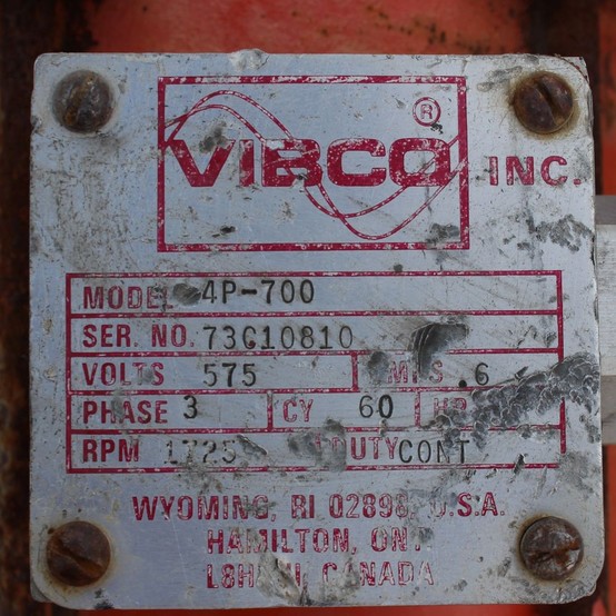 Vibco industrial vibrator supplier worldwide | Used Vibco 4P-700 bin vibrator for sale