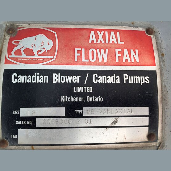 Canadian Blower 18 inch Dia. Axial Flow Fan