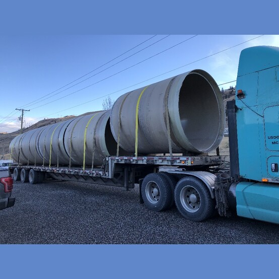 8ft. Diameter Fiber-Composite Pipe