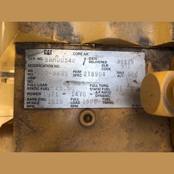 Caterpillar 1500 kW 277/480 Volt Diesel Generator