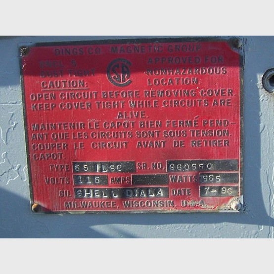 Dings cross belt magent supplier worldwide | Used Dings 48 inch Cross ...