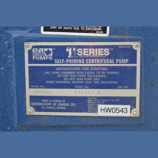 Gorman Rupp 10 in. Self Priming Centrifugal Pump